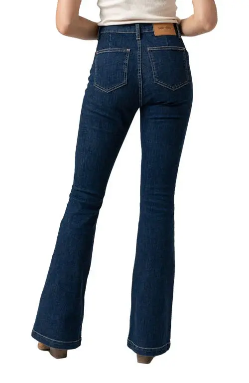 SAINT + SOFIA Bowie Stretch Flare Jeans - Navy
