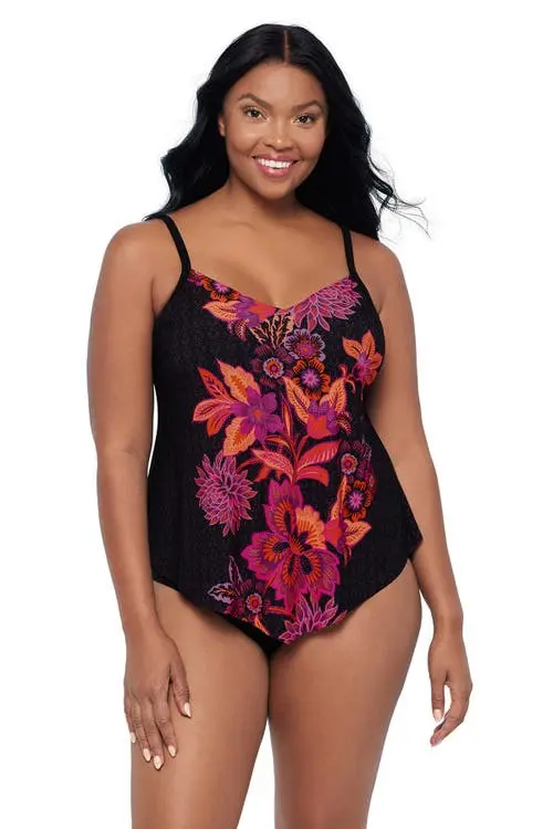 TRIMSHAPER Hank Handkerchief Tankini Swimsuit Top - Baroque Beauty