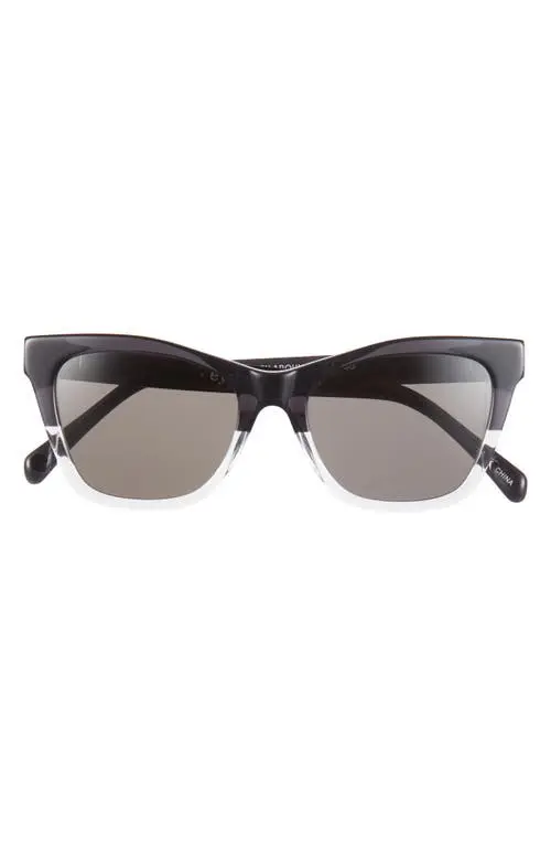 Eyebobs Kitten Around Cat Eye Sunglasses - Black To Crystal/ Black/ Grey