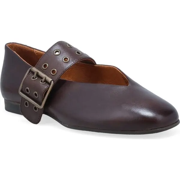 Miz Mooz Zephyr Leather Flats - Brown