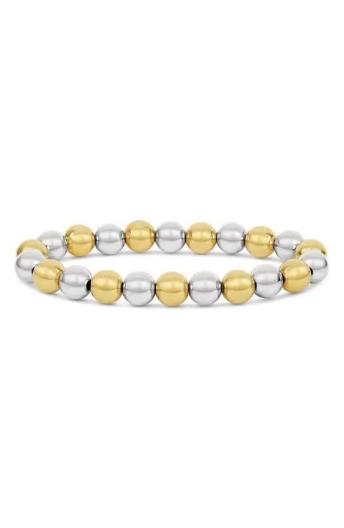 SHYMI Two-tone Beaded Stretch Bracelet - Silver/ Gold