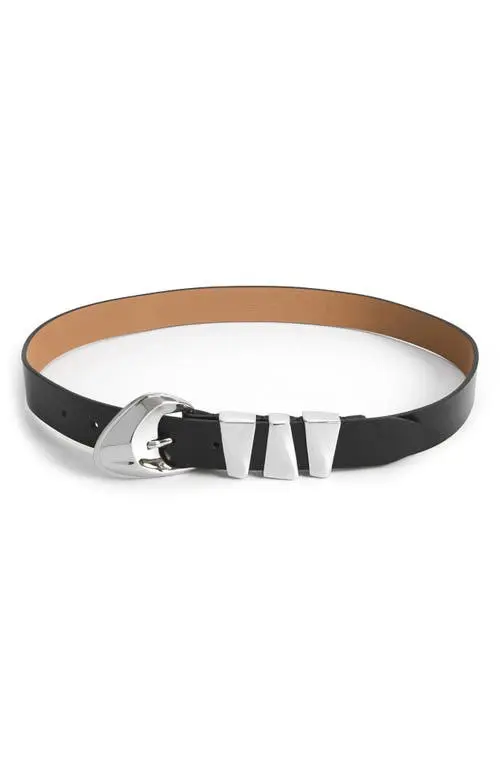 Ettika Western Leather Belt - Black