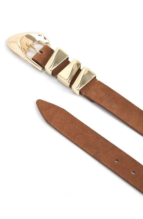 Ettika Western Leather Belt - Mocha