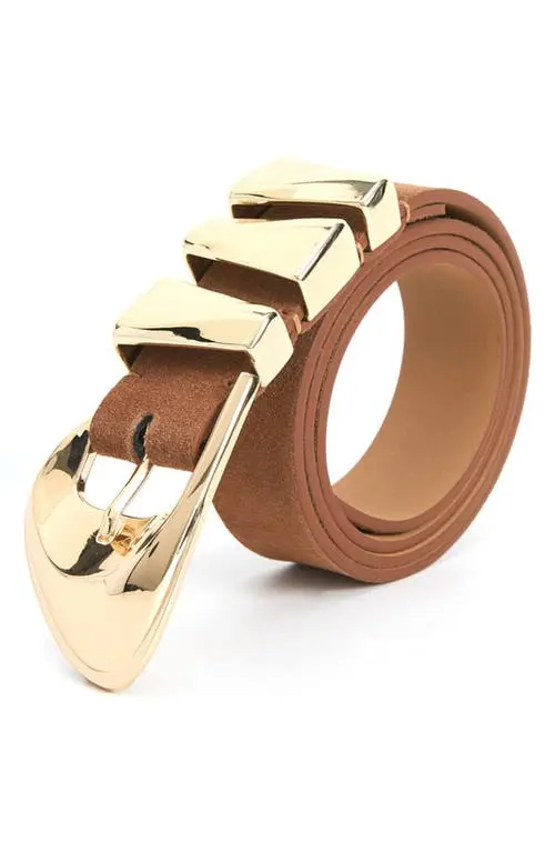 Ettika Western Leather Belt - Mocha