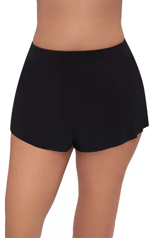 TRIMSHAPER Mid-rise Swim Short - Black