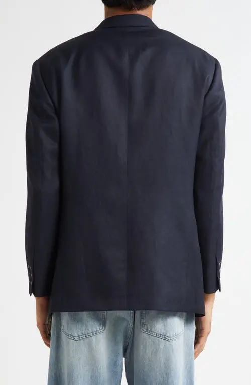 MAISON MARGIELA Work In Progress Virgin Wool & Linen Blazer