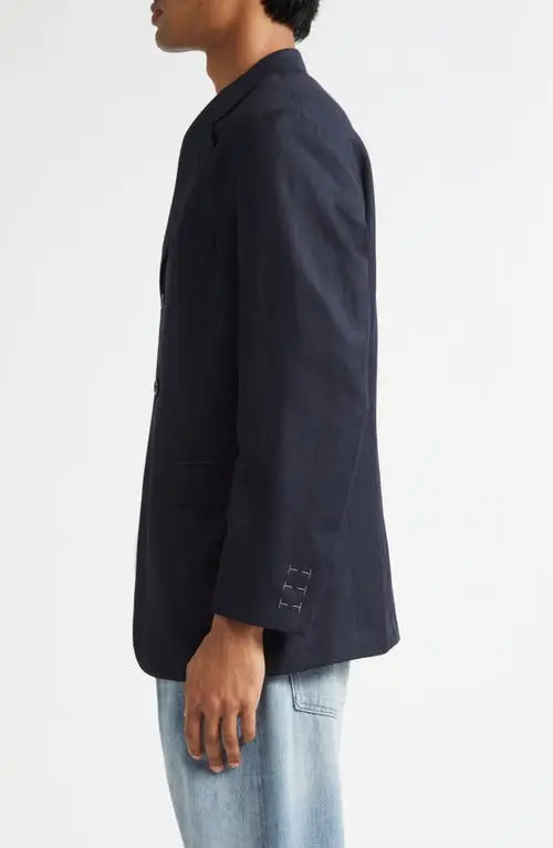 MAISON MARGIELA Work In Progress Virgin Wool & Linen Blazer