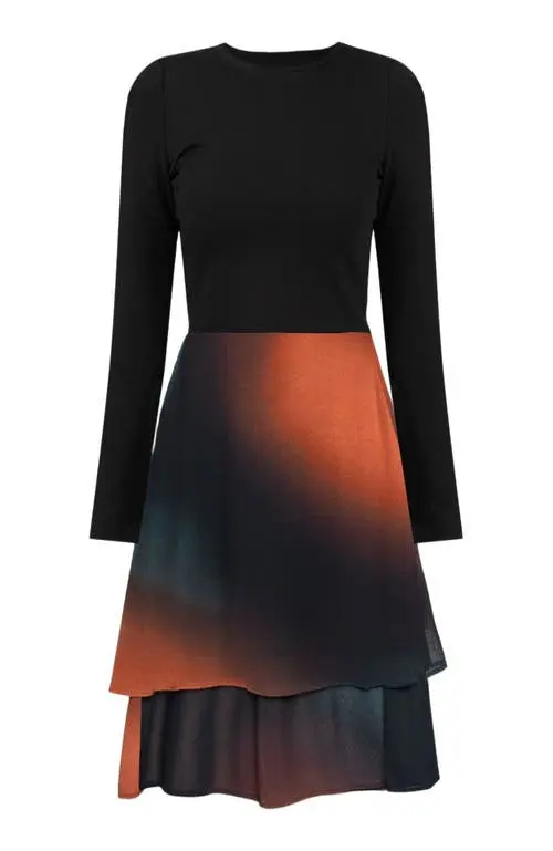 staud etta dress blood orange Staud Etta Dress