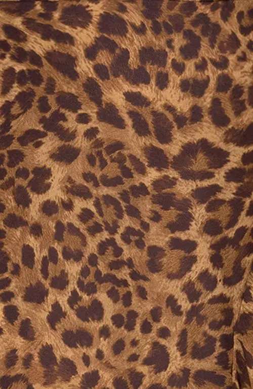 Betsy & Adam Cheetah Print Flutter Dress