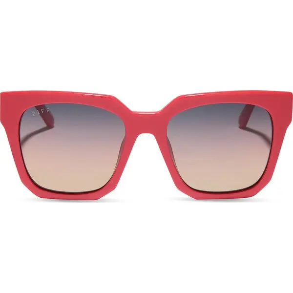 DIFF Ariana 54mm Square Sunglasses - Sunset / Twilight Gradient