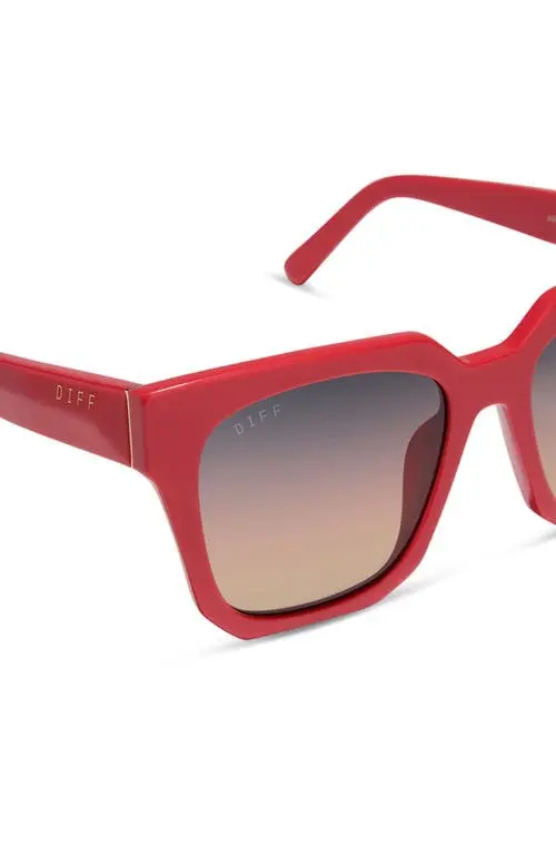 DIFF Ariana 54mm Square Sunglasses - Sunset / Twilight Gradient