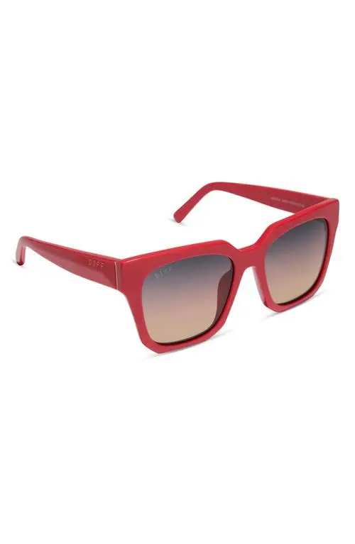 DIFF Ariana 54mm Square Sunglasses - Sunset / Twilight Gradient