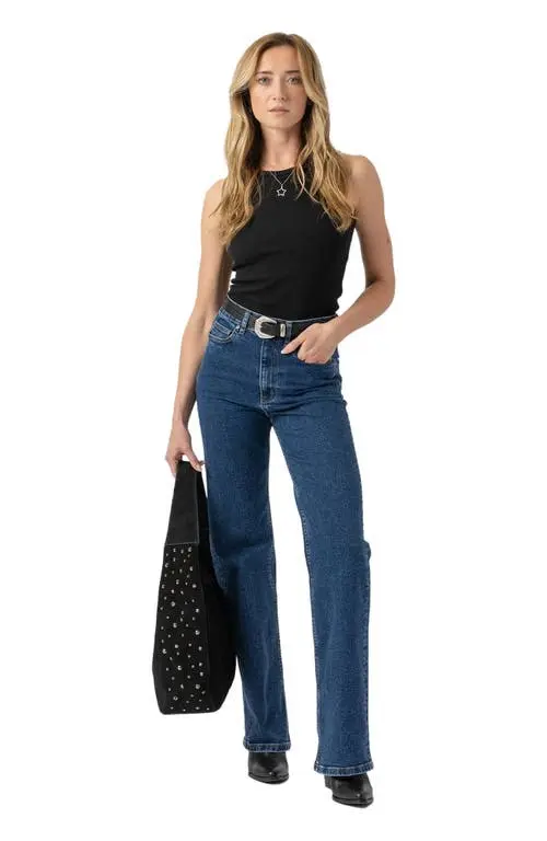 SAINT + SOFIA Wide Leg Jean - Blue