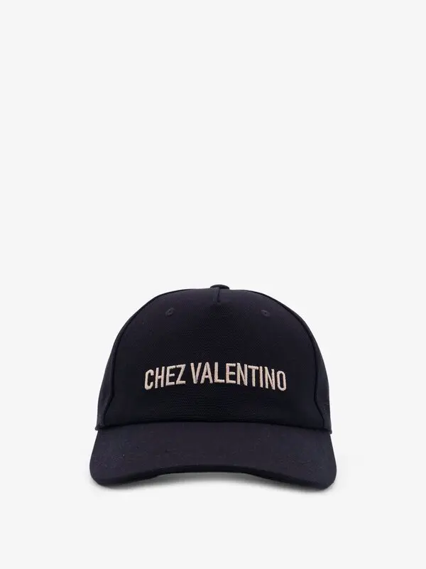 Valentino Garavani Cotton Baseball Hat - Black