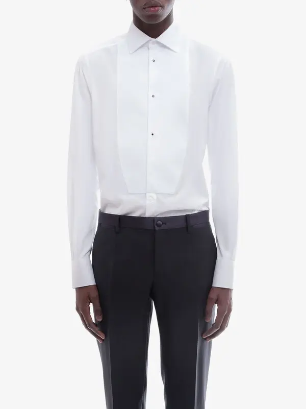 Dolce & Gabbana Cotton Shirt With Frontal Plastron