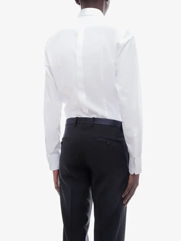 Dolce & Gabbana Cotton Shirt With Frontal Plastron