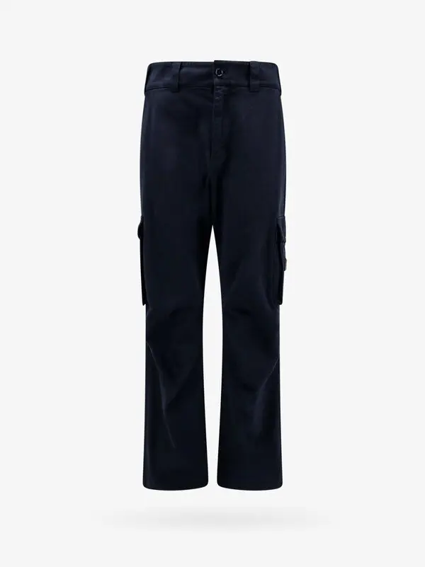 Dolce & Gabbana Cotton Cargo Trousers With Metal Logo Patch