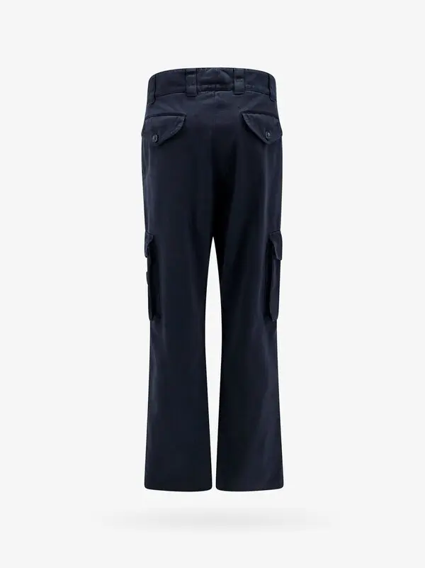 Dolce & Gabbana Cotton Cargo Trousers With Metal Logo Patch