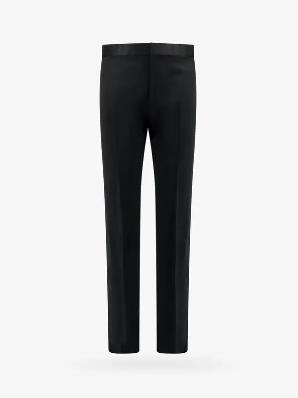 TOM FORD Virgin Wool Trouser With Satin Profiles