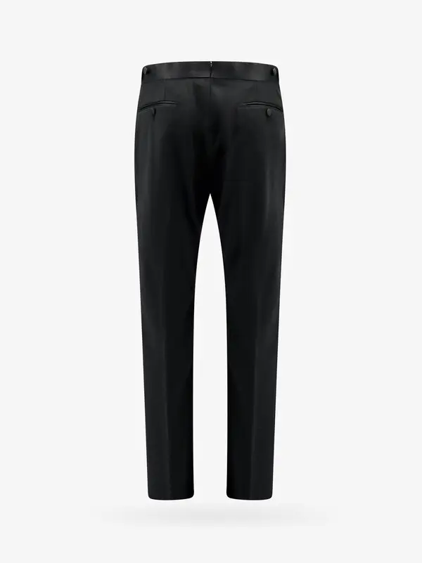 TOM FORD Virgin Wool Trouser With Satin Profiles