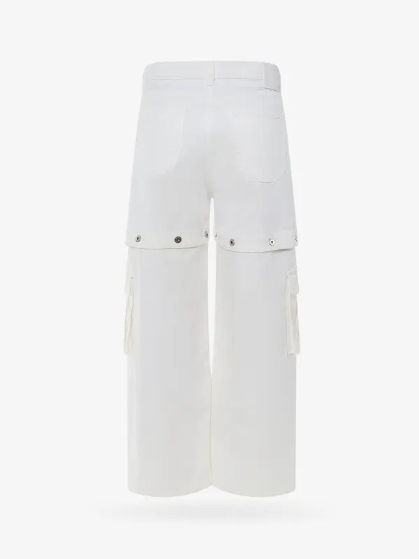 Off White Super Baggy Trousers With '90s Logo