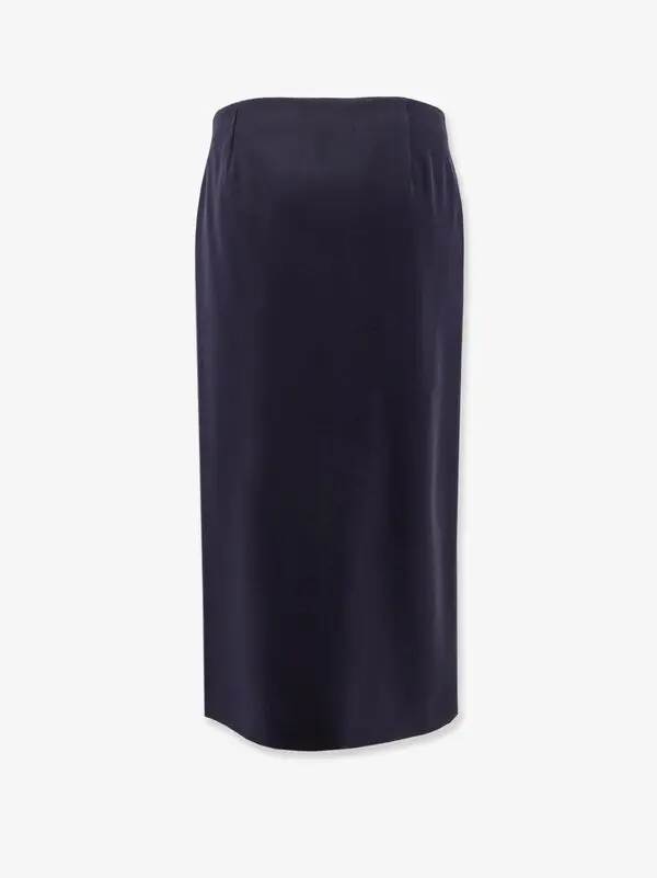 THE ROW Virgin Wool Midi Wrap Skirt