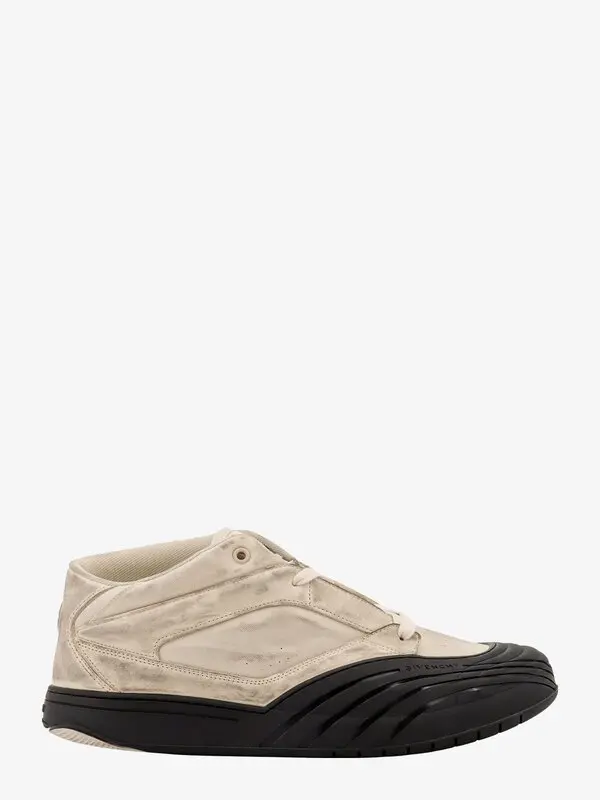 Givenchy Nabuk And Synthetic Fiber High Top Sneakers - Beige