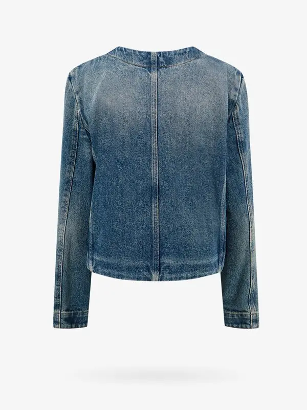Givenchy Denim Jacket With Metal Chain - Blue