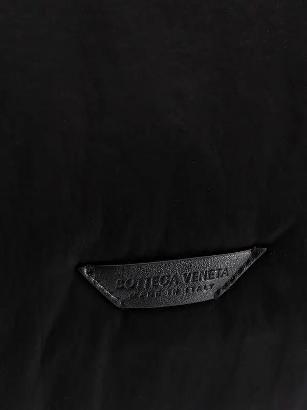 Bottega Veneta Padded Nylon Shoulder Bag With Logo Patch