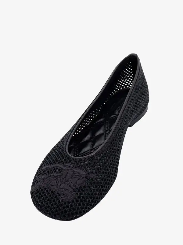 Burberry Mesh Ballerinas With Ekd Detail