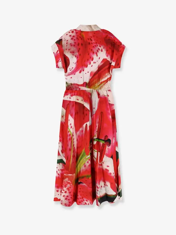 Tory Burch Printed Silk Chemisier Dress - Multicolor