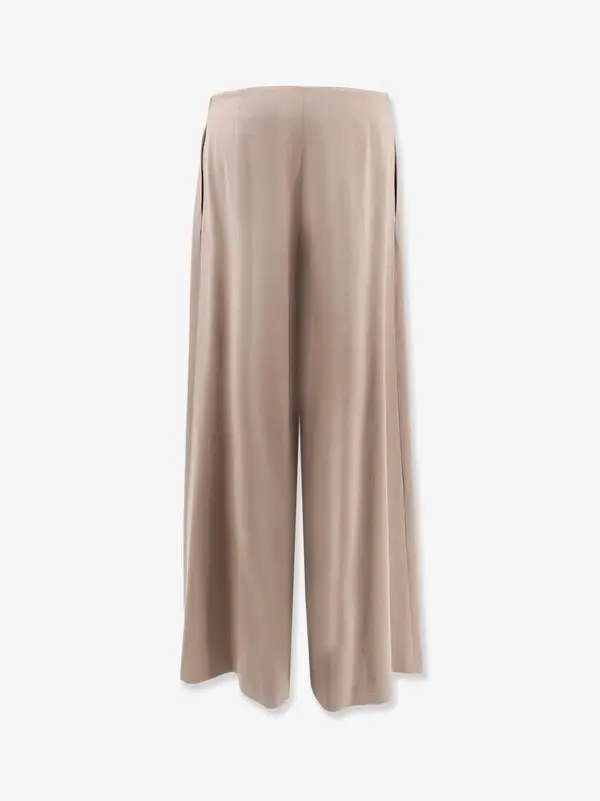 THE ROW High-waist Wool Flared Trousers
