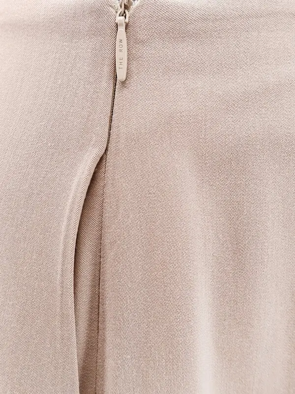THE ROW High-waist Wool Flared Trousers