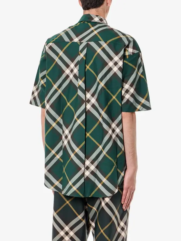 Burberry Cotton Shirt With Check Motif