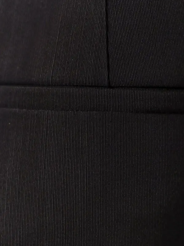 Saint Laurent Wool Blend Trouser With Frontal Fold