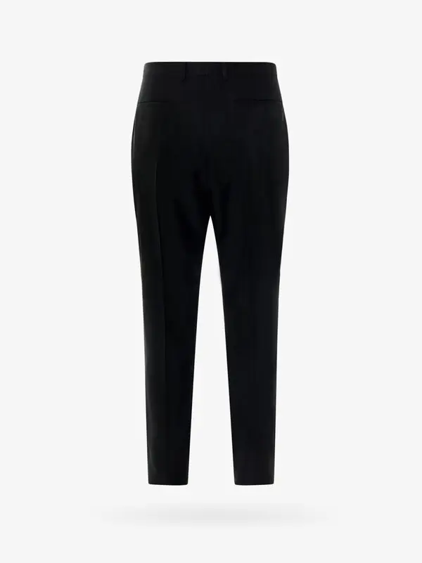 Saint Laurent Wool Blend Trouser With Frontal Fold