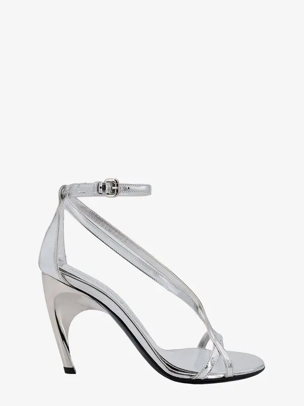 Alexander McQueen Mirrored Leather Sandals