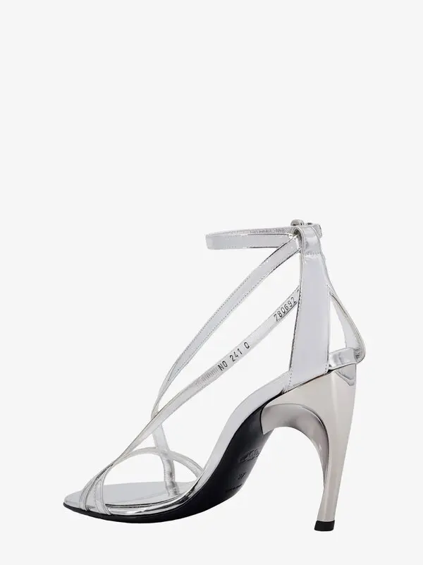 Alexander McQueen Mirrored Leather Sandals