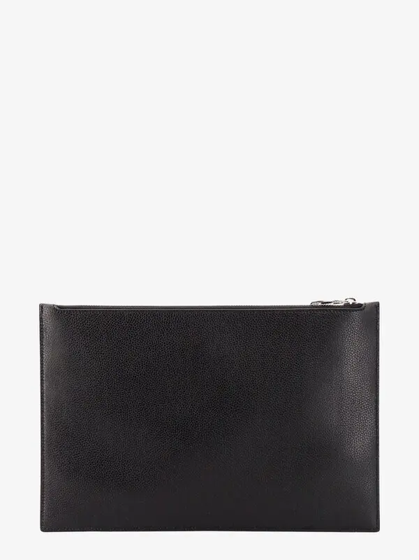 Alexander McQueen Leather Clutch With Logo