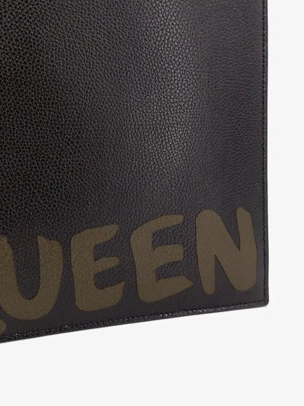 Alexander McQueen Leather Clutch With Logo