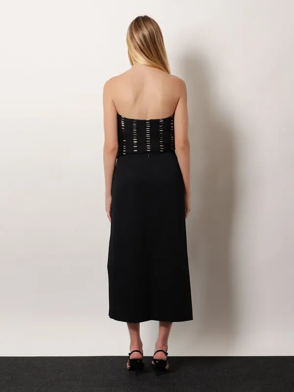 Valentino Garavani Virgin Wool Longuette Skirt With Slits