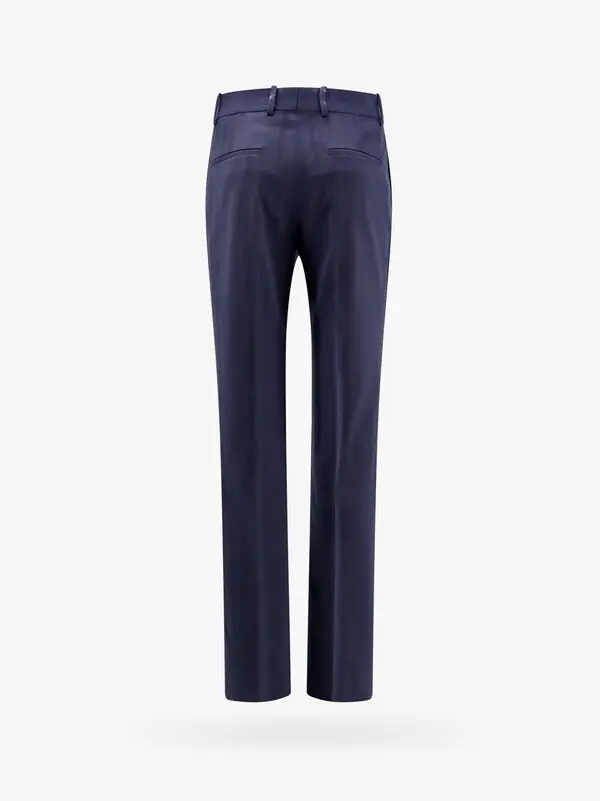 Off White Virgin Wool Slim Trouser