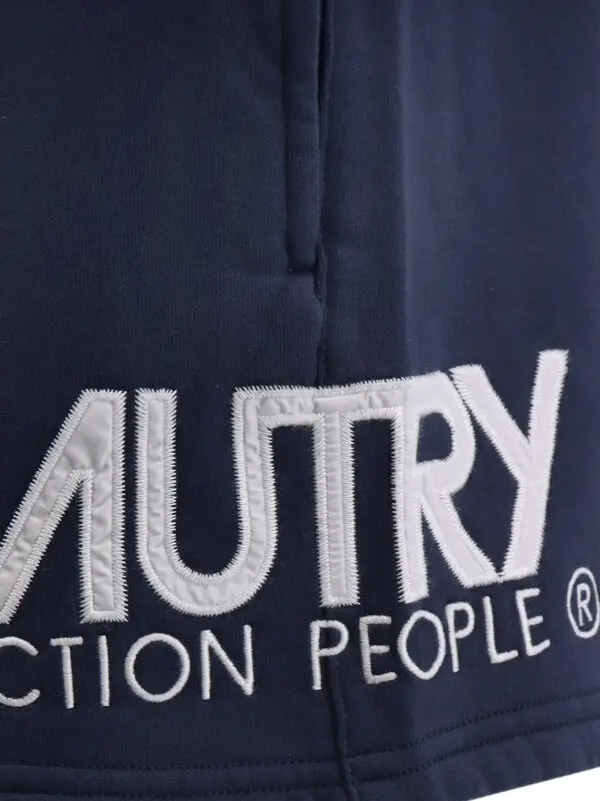 AUTRY Cotton Shorts With Embroidered Logo