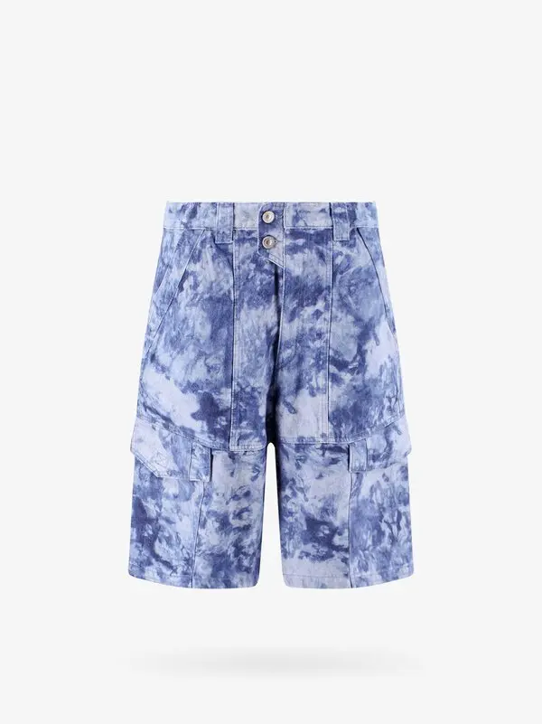 Isabel Marant Cotton Tie Dye Bermuda Shorts