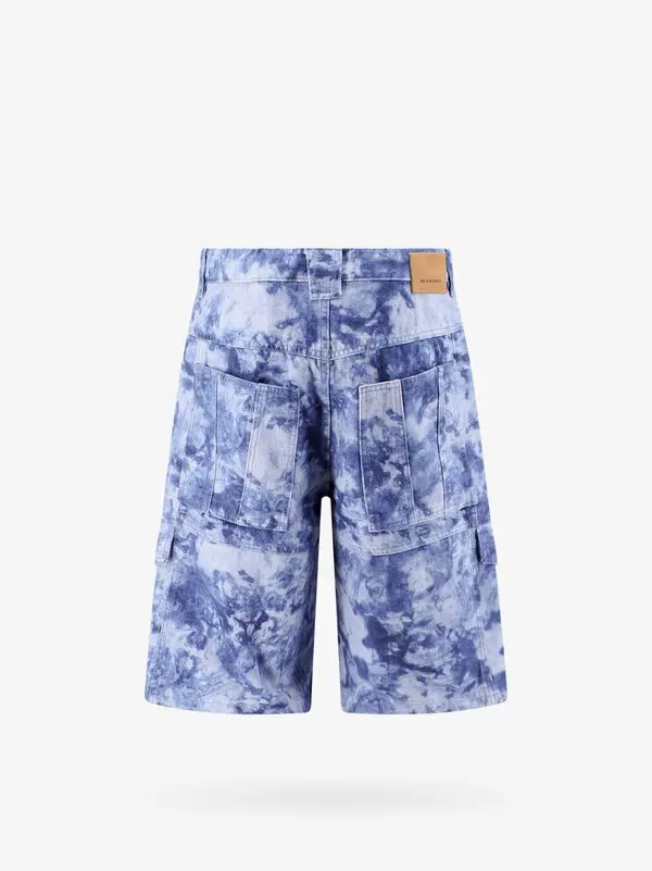 Isabel Marant Cotton Tie Dye Bermuda Shorts