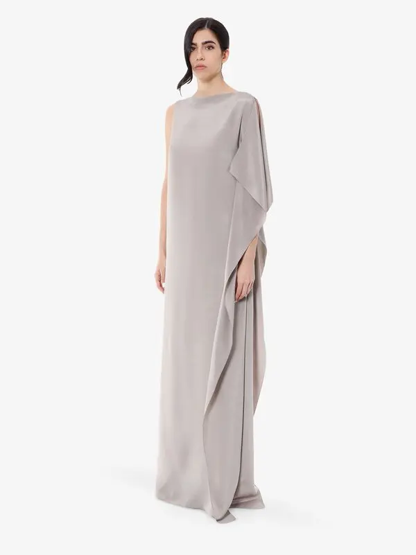 Max Mara Silk One-shoulder Dress