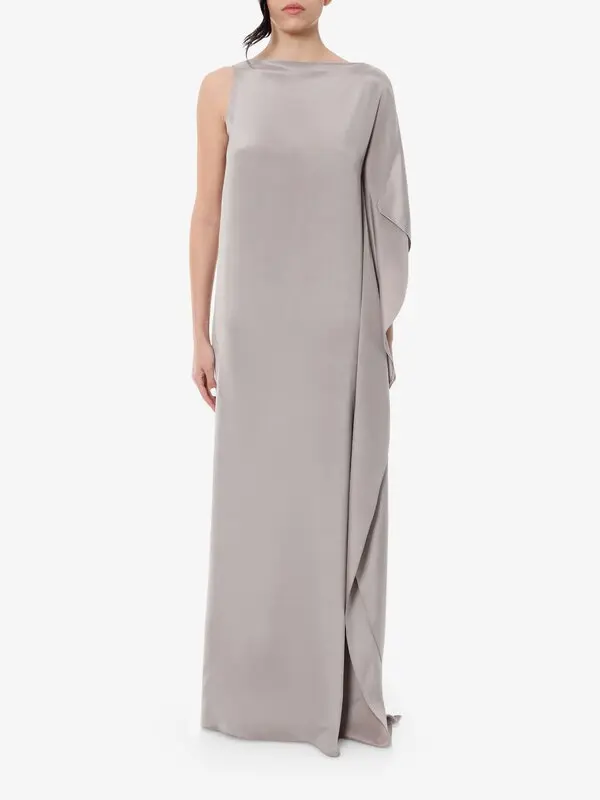 Max Mara Silk One-shoulder Dress