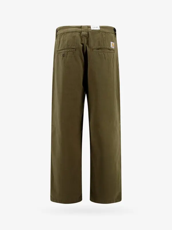 Carhartt Work In Progress Cotton Trouser With Back Logo Patch