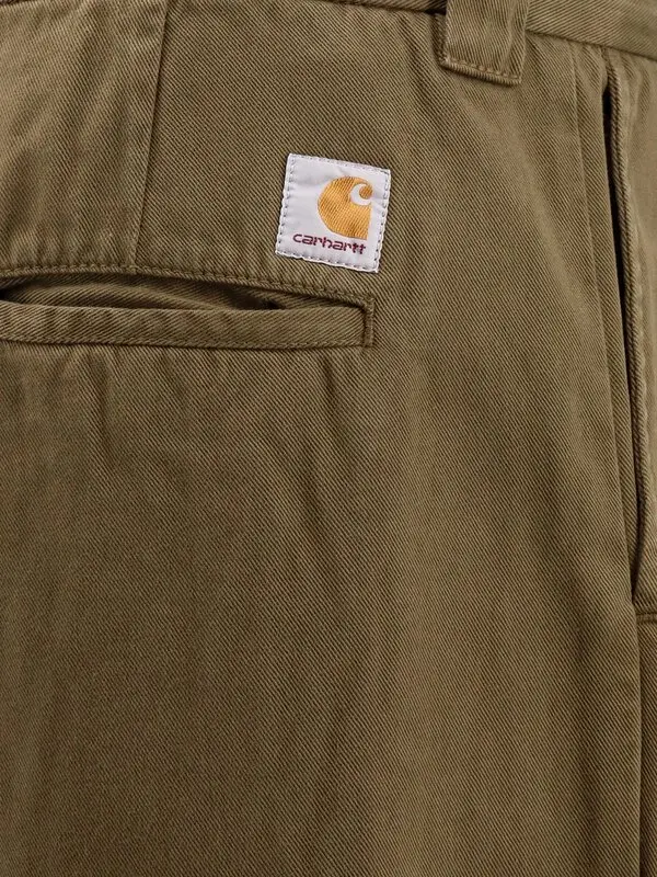 Carhartt Work In Progress Cotton Trouser With Back Logo Patch