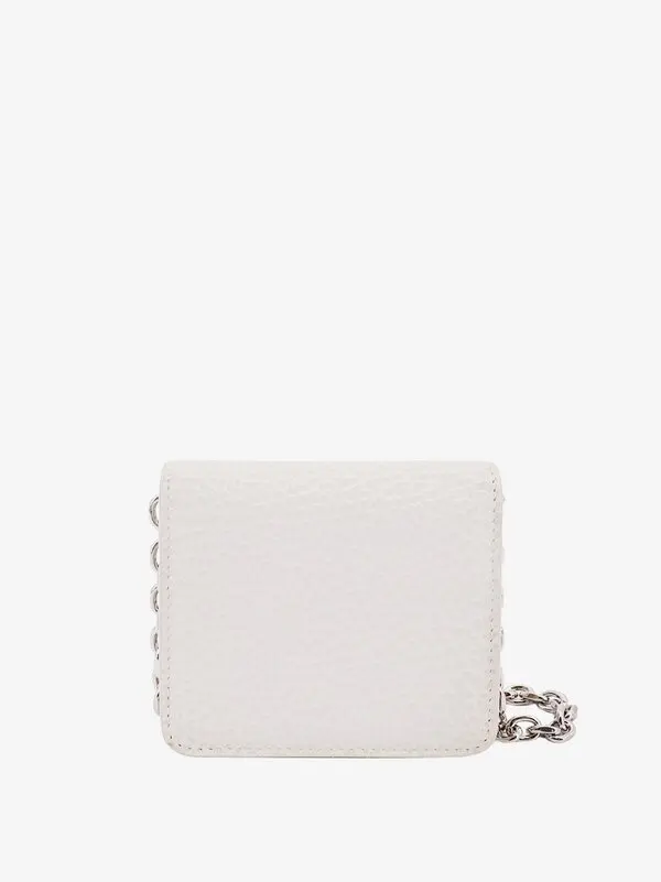 Maison Margiela Leather Card Holder With Iconic Stitching